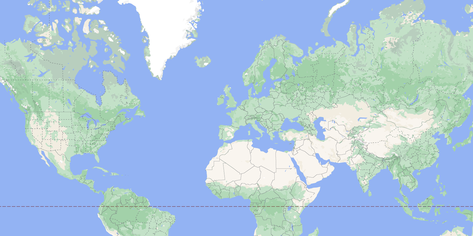 Black & White World Map - Free Download